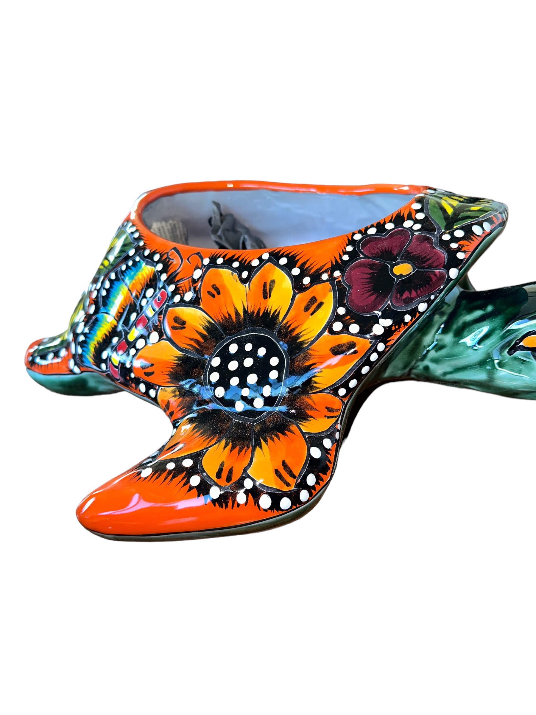 Talavera Sea Turtle Planter: Hand-painted Terracotta Sunflower Decor - Etsy