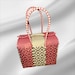 Woven Plastic Handbag: Multicolored Recycled Plastic Tote - Etsy
