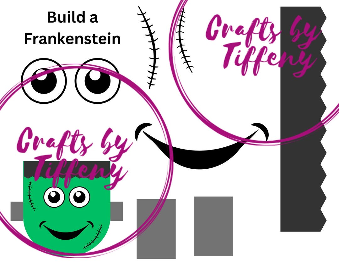 Build-a-frankenstein Craft | Halloween Preschool Activity | Printable ...