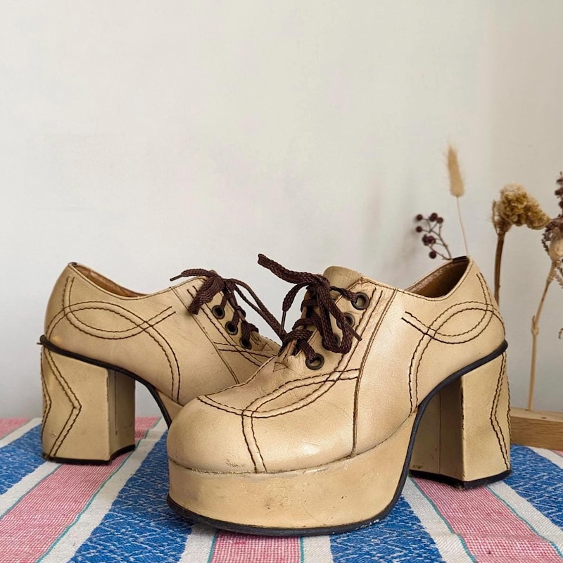 70s Platform Shoes - Etsy