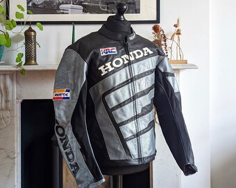 Honda Leather Jacket - Etsy