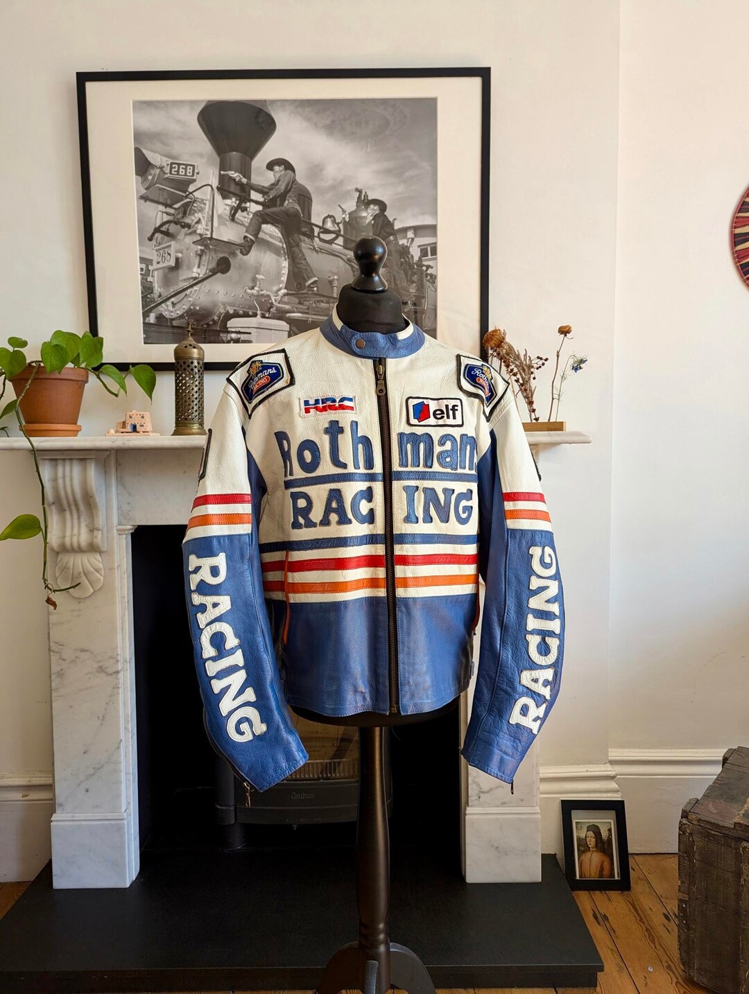 Vintage Rothman Leather Biker/racing Jacket, XL - Etsy