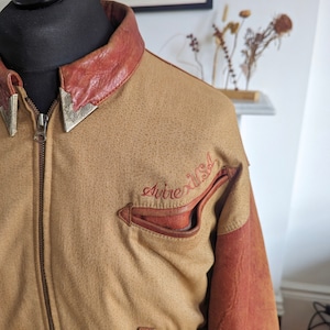Vintage 80's/90's Avirex Aero Club Tan Leather Jacket (M) - Etsy