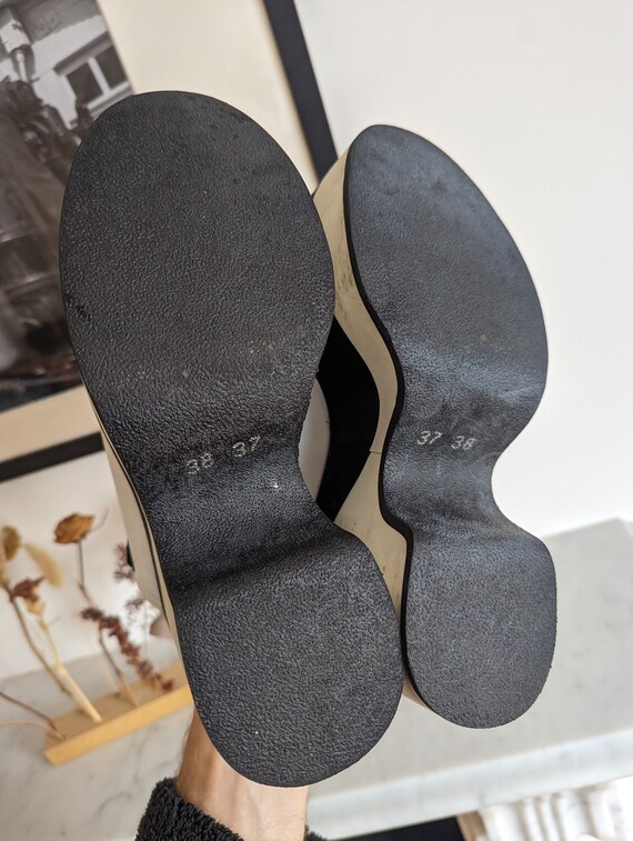 Vintage 90's Deadstock Destroy Platform Heels, UK4/EU… - Gem