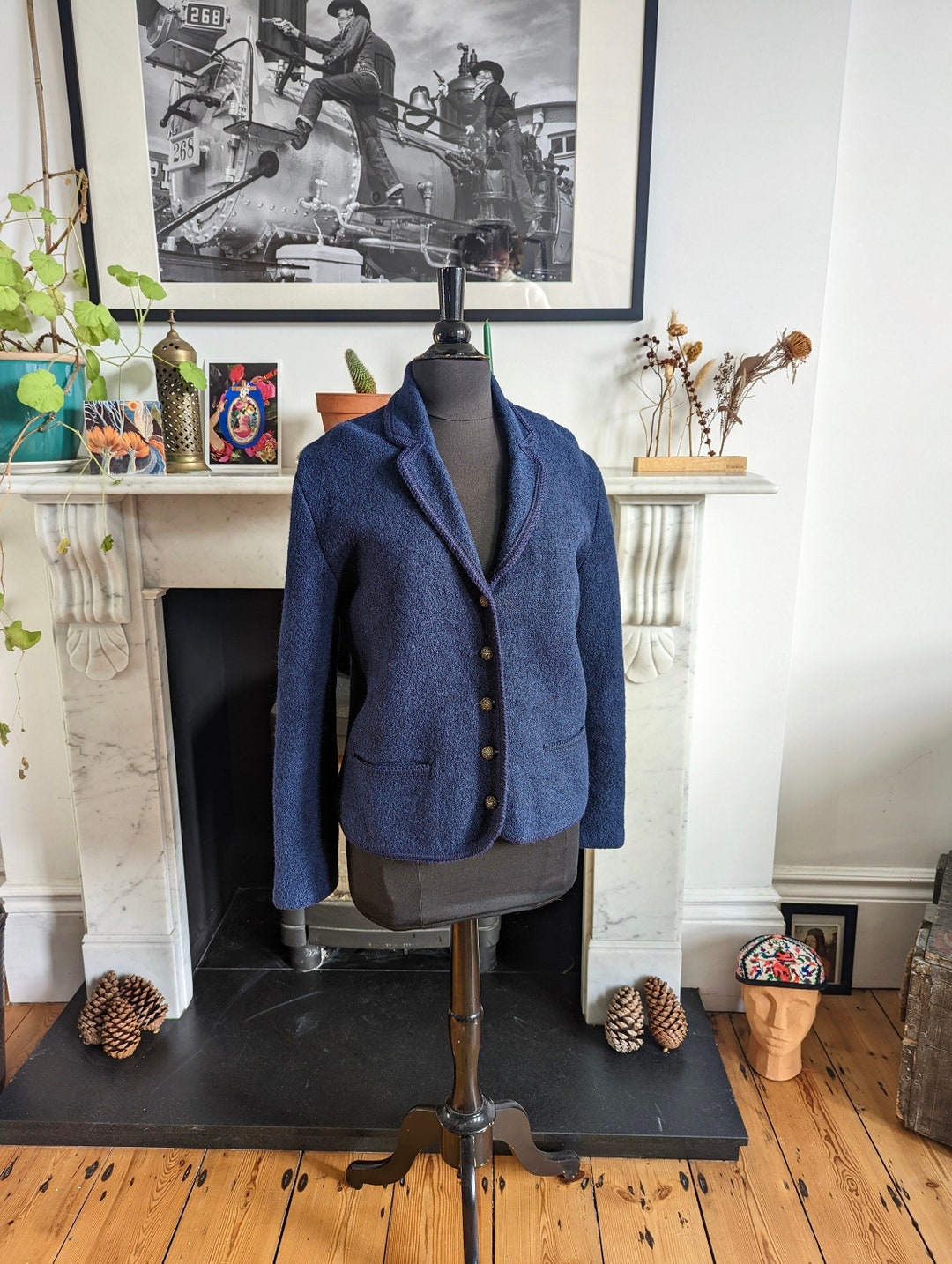 Vintage 1970's Distler Trachten 100% Pure New Wool Cardigan, M (10-12 ...