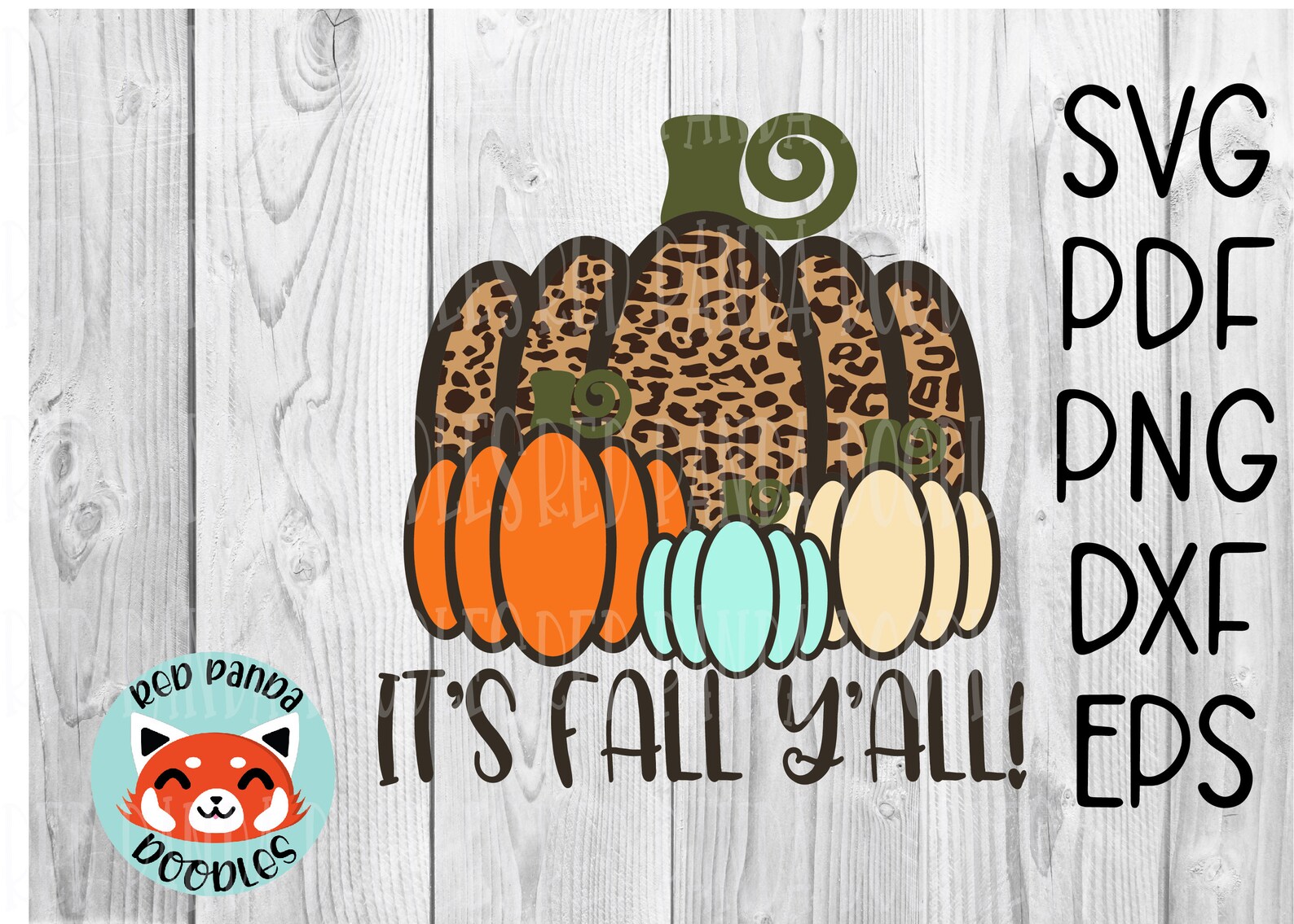 It's Fall Y'all Solid Color and Leopard Print | Etsy