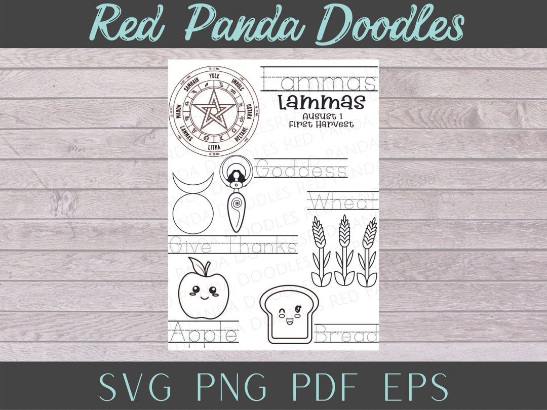 Lammas - Wheel of the Year - Coloring Page - Kids - Pre-k ...