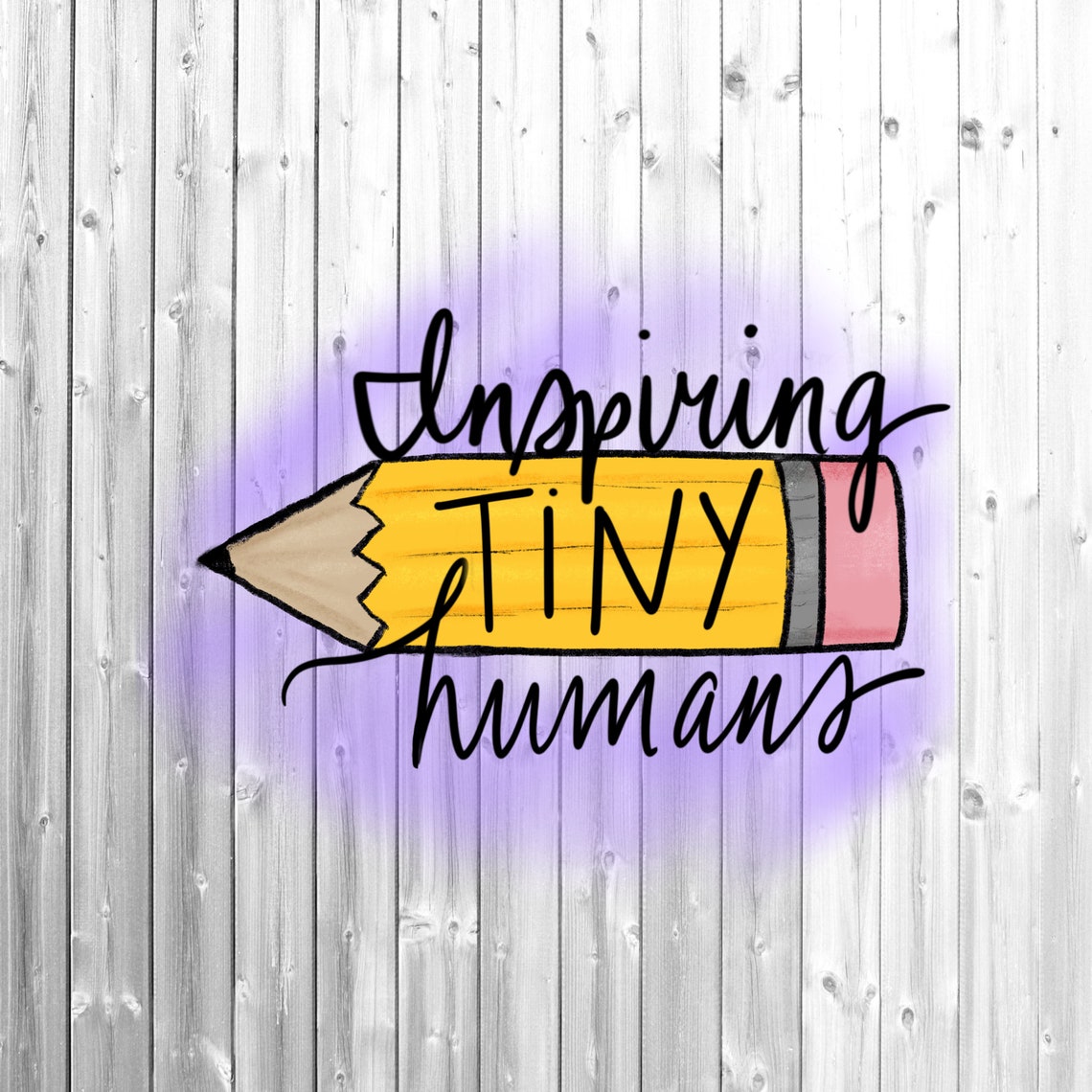 Inspiring Tiny Humans Printable Image Teacher and Back to | Etsy