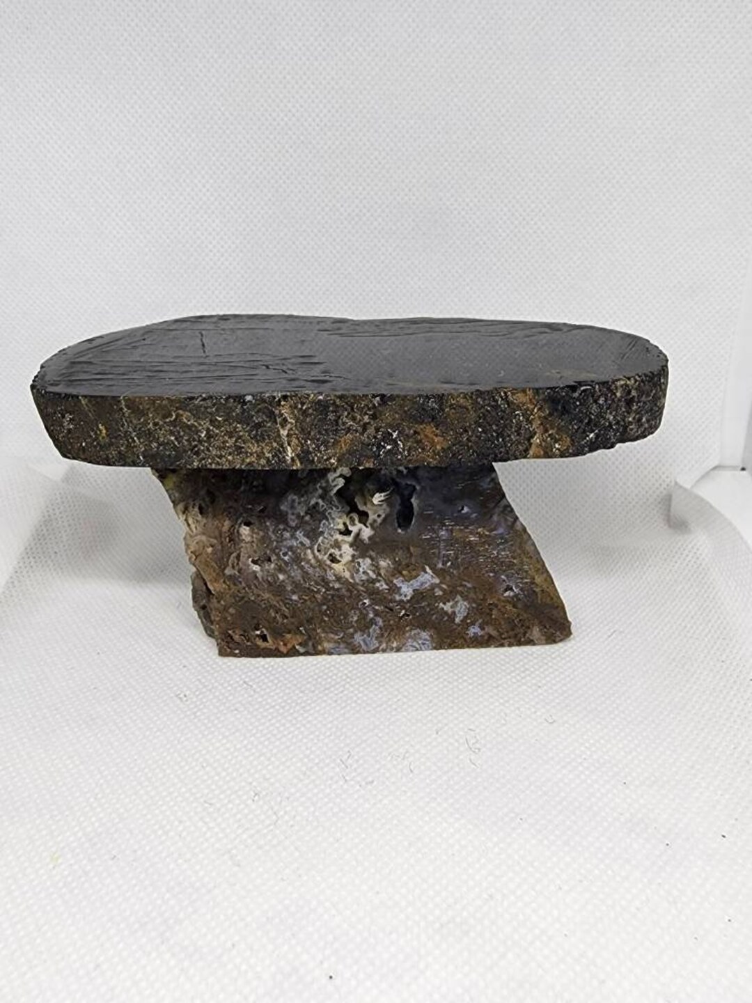 Oregon Maury Mountain Moss Agate and Obsidian Display Stand! - Etsy