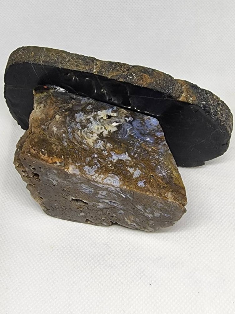 Oregon Maury Mountain Moss Agate and Obsidian Display Stand! - Etsy