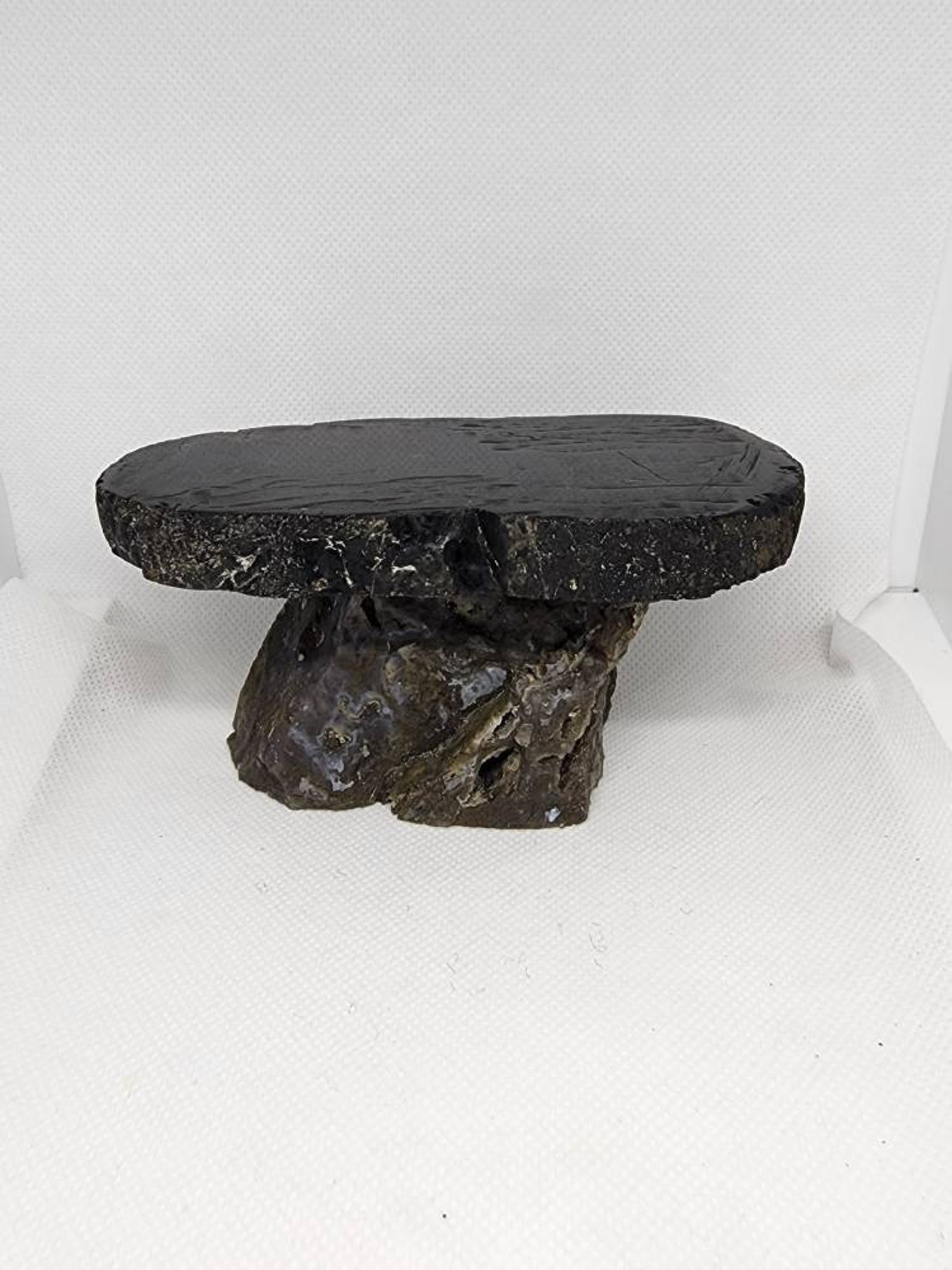 Oregon Maury Mountain Moss Agate and Obsidian Display Stand! - Etsy