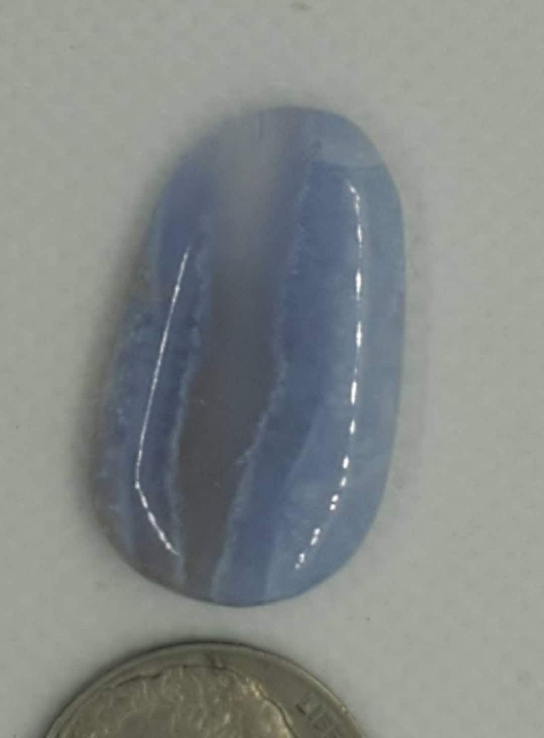 Rare Ellensburg Blue Agate Cabachon 25ct. 3rd Rarest Semi Precious ...