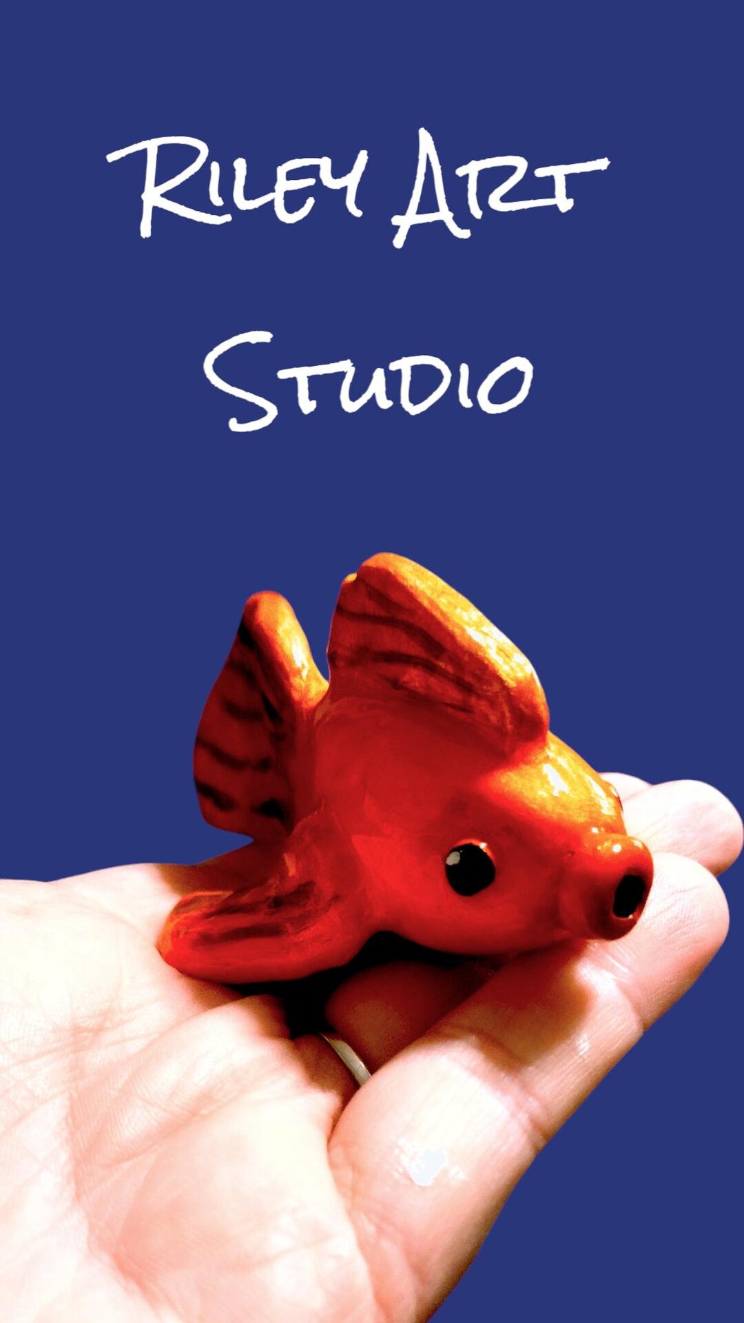 Mini Goldfish Clay Figure - Etsy