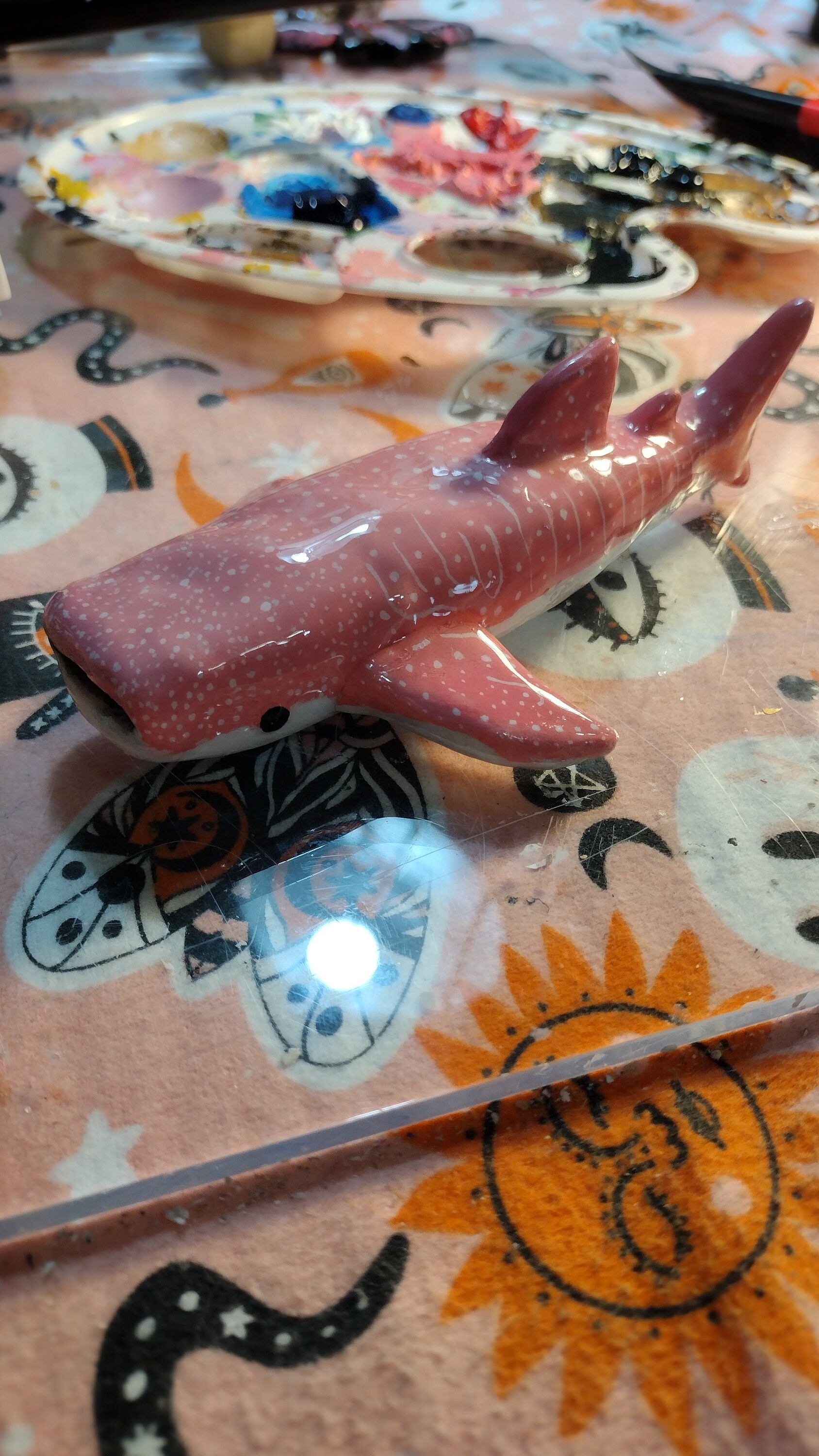 Pink Whale Shark Clay Figure - Etsy