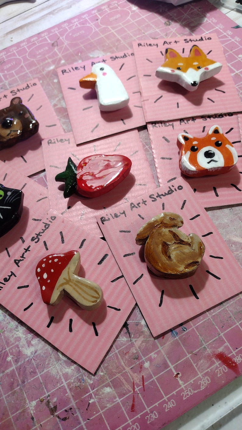 Handmade Clay Magnets - Etsy