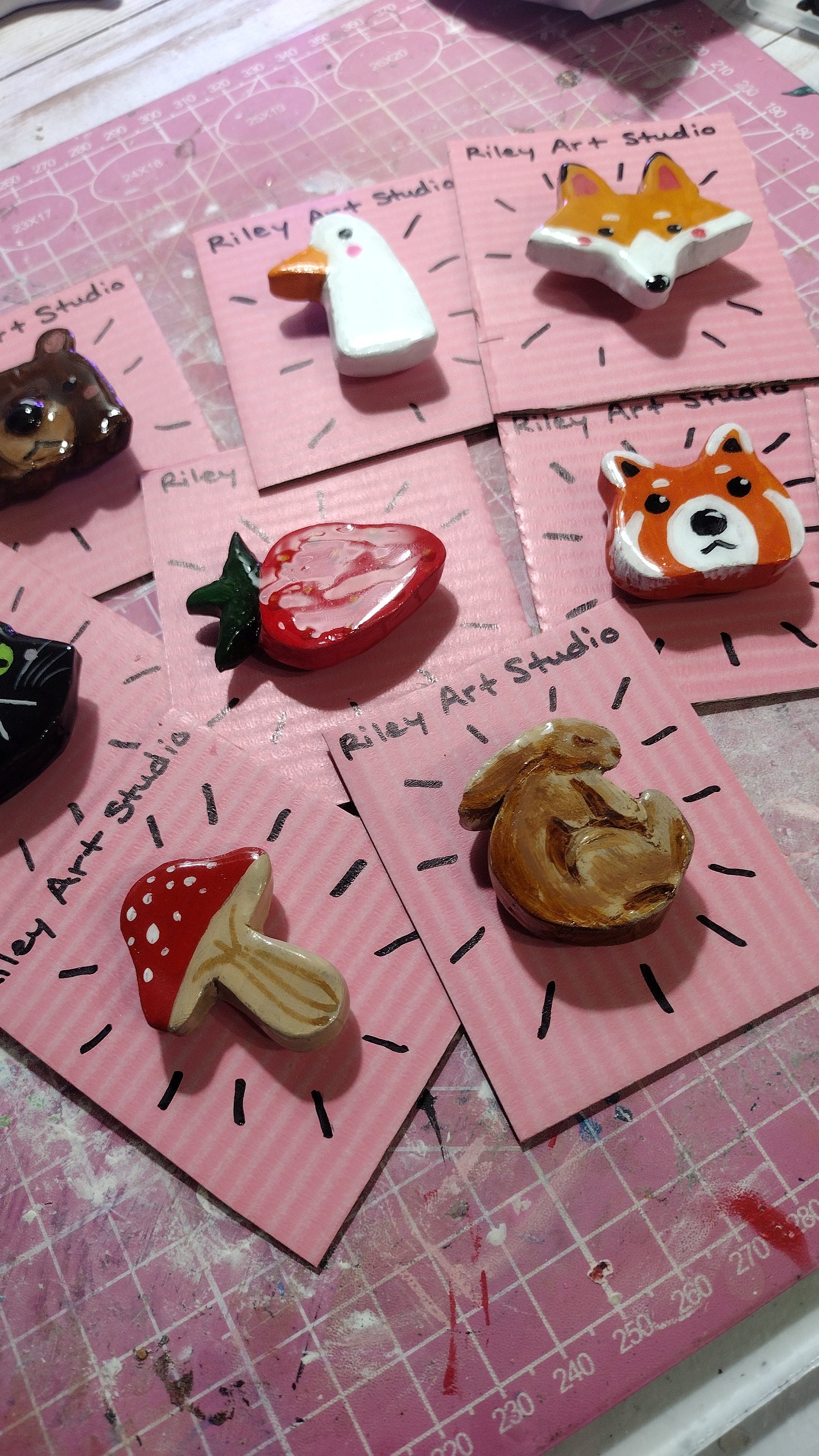 Handmade Clay Magnets - Etsy