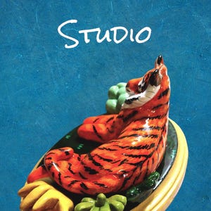 Masha the Tiger Clay Sculpture - Etsy