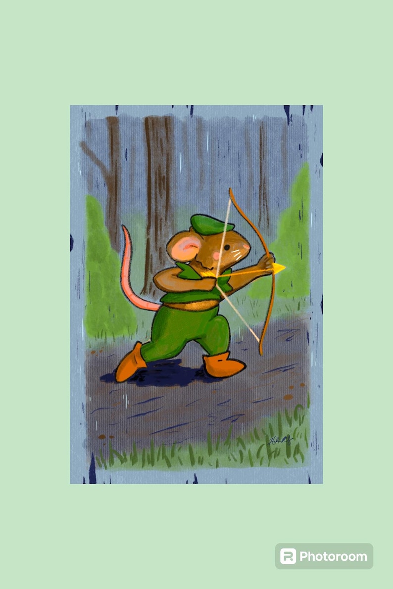 Forest Mouse Art Print - Etsy