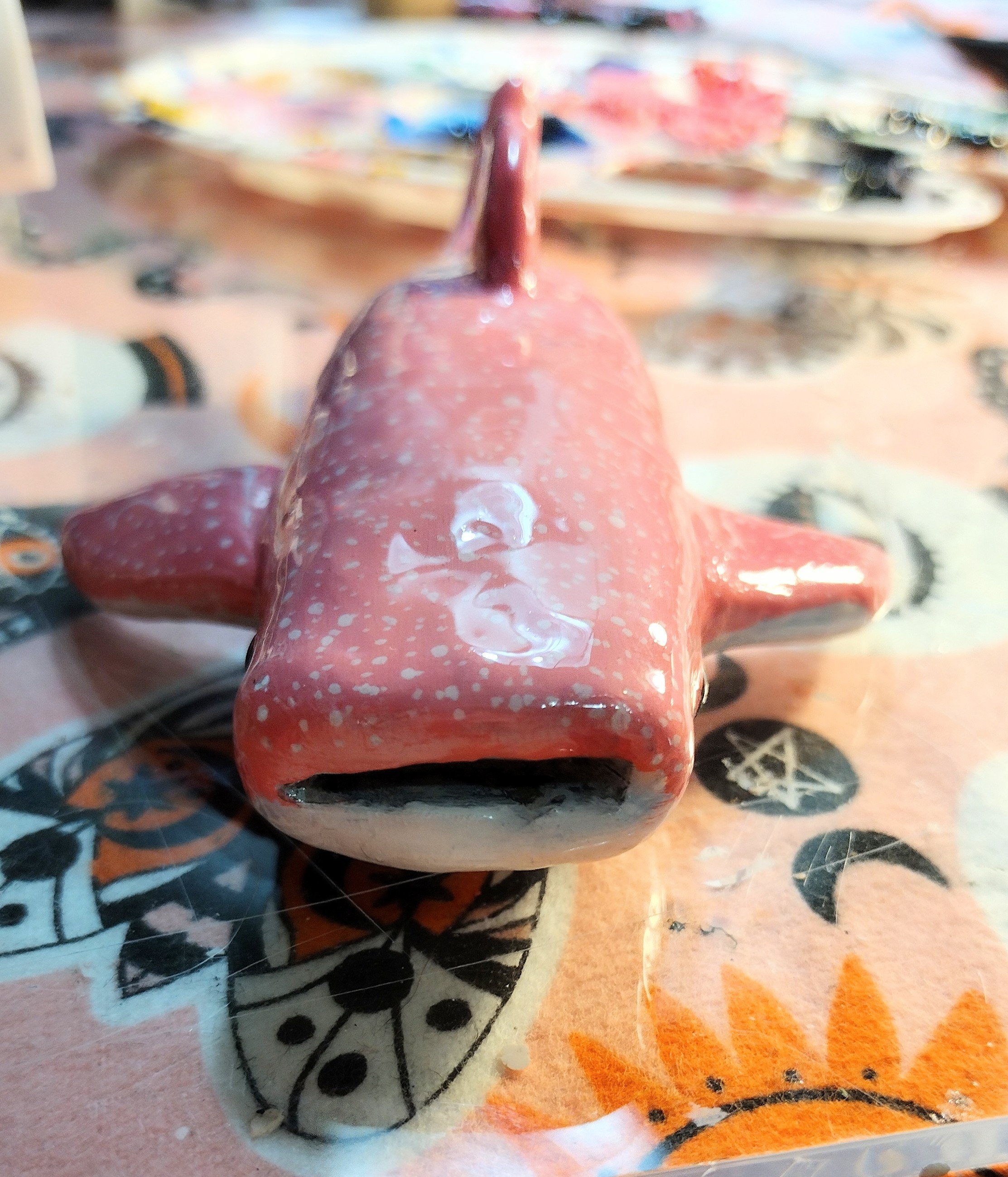 Pink Whale Shark Clay Figure - Etsy