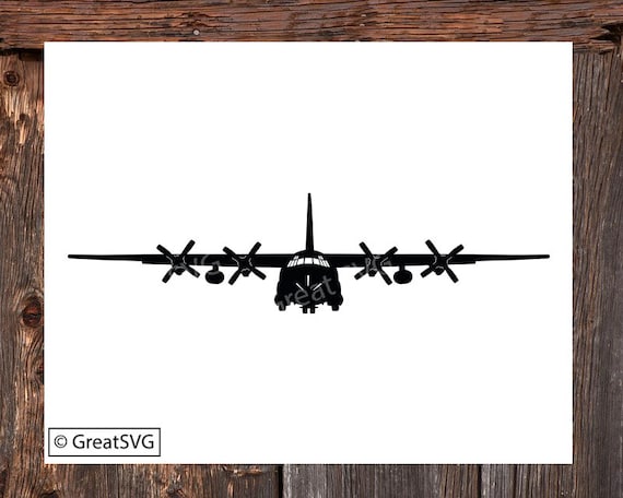 Hercules C130 SVG Cut File Hercules C130 Plane Svg C130 Cut | Etsy