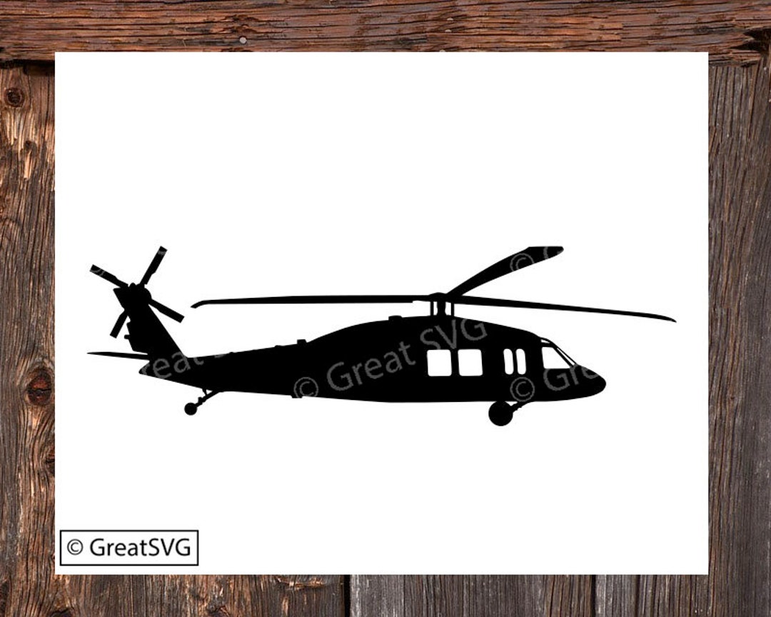 Blackhawk Helicopter SVG, Cricut Silhouette Cut File (digital Download ...