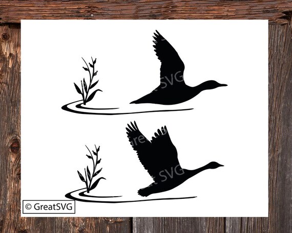 Duck SVG Marsh Grass SVG Blue Winged Teal Duck SVG Duck Cut | Etsy