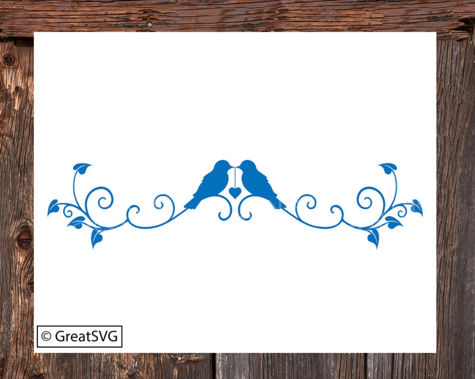 Wedding Birds SVG, Lovebirds Heart Design (digital Download) - Etsy