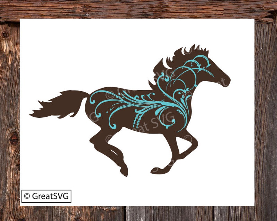 Horse SVG, Painted Pony Svg, Horse for Cricut, Horse for Silhouette ...