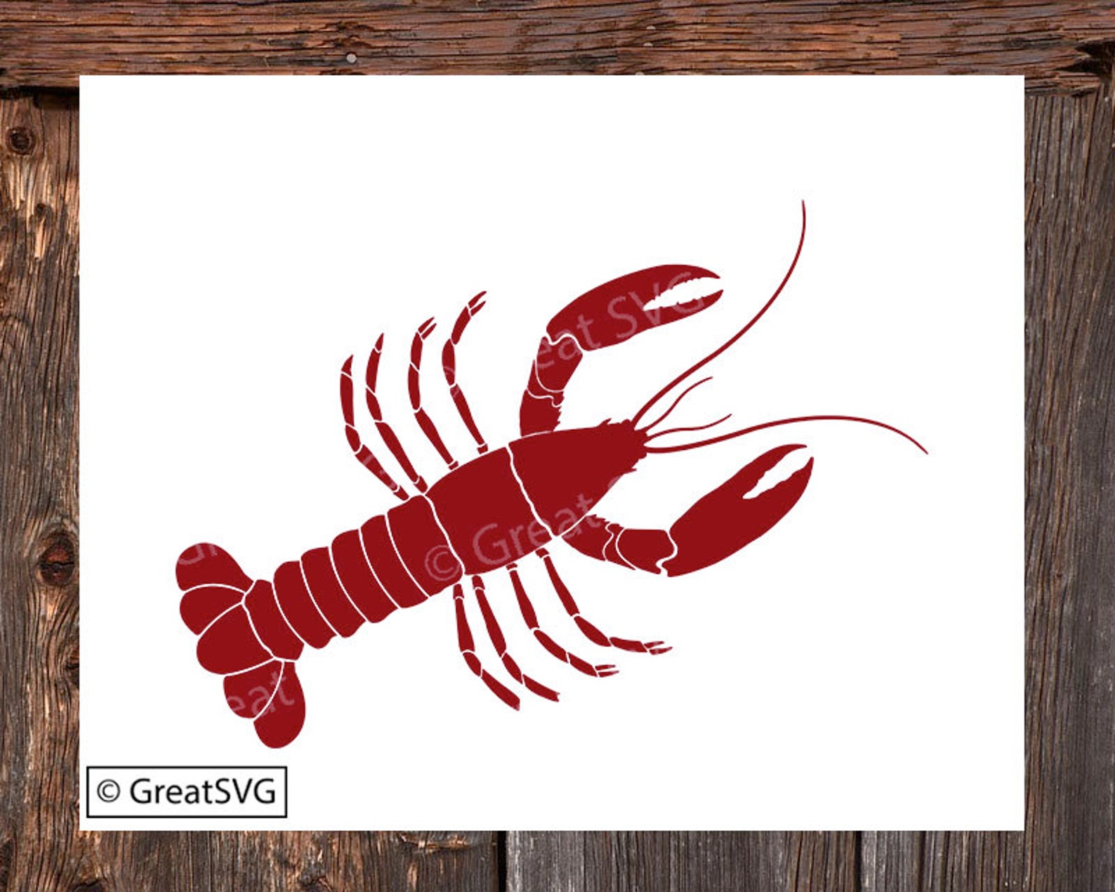 Lobster SVG, Lobster Cut File for Cricut or Silhouette, Lobster Clip ...