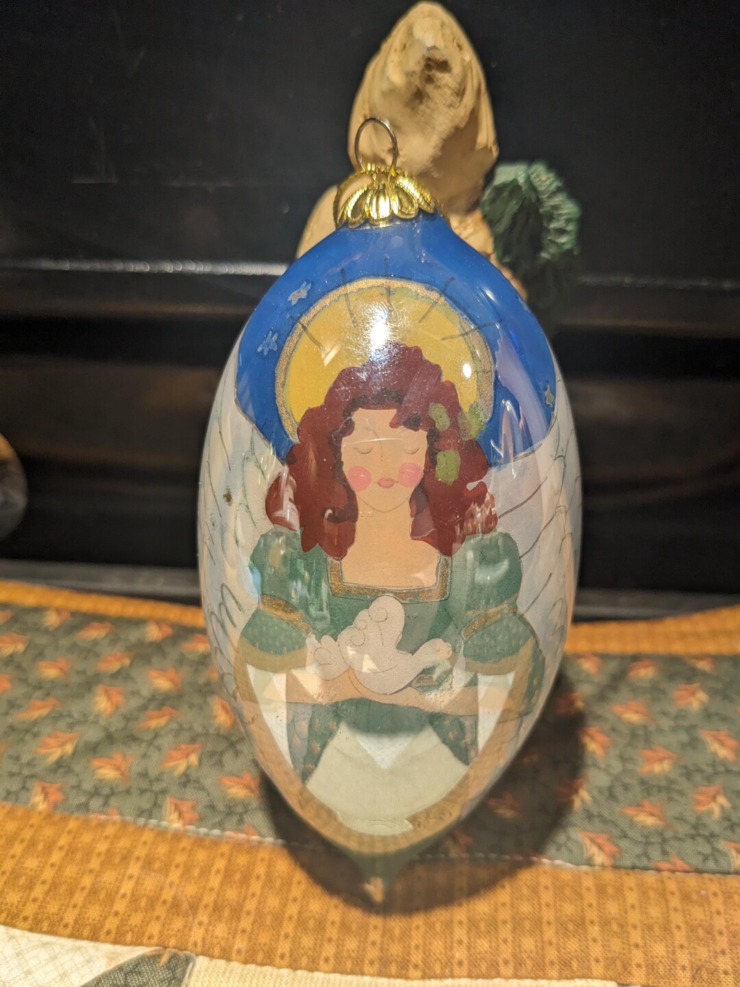 Pier One Li Bien Hand Blown Glass Angel Ornament. - Etsy