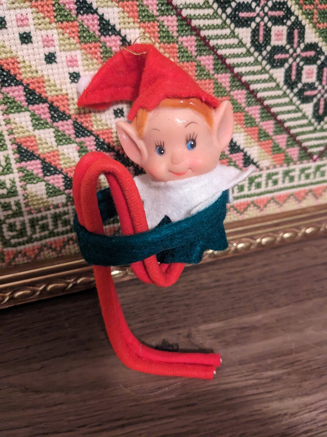 Vintage Elf Knee Hugger Ornament. - Etsy