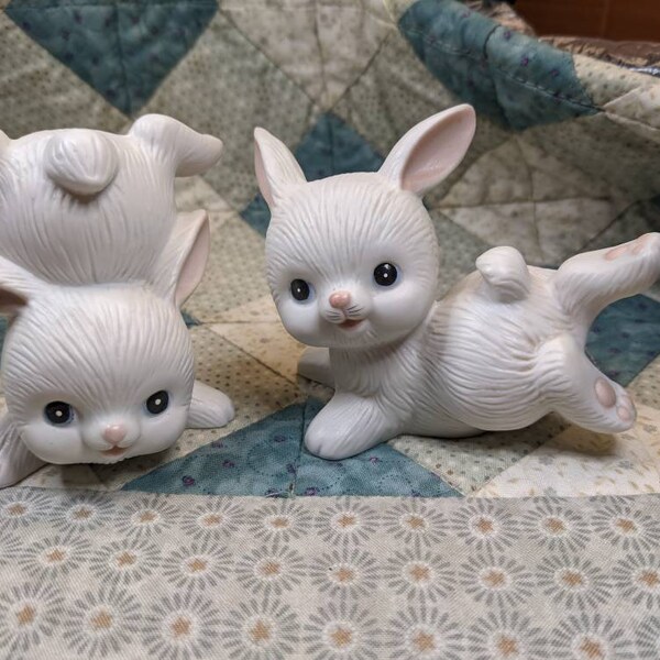 Homco Bunnies - Etsy