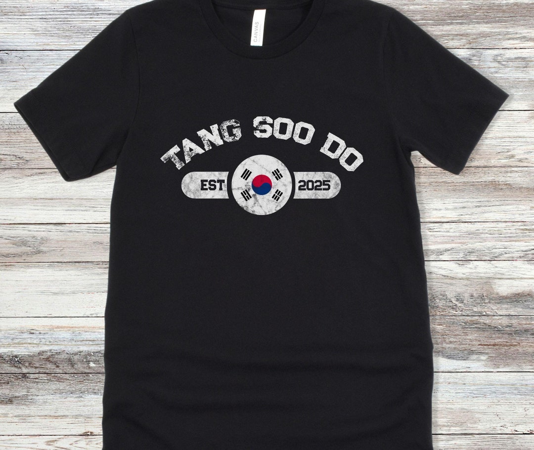 Personalized Tang Soo Do Black Belt T-shirt, Custom Date Martial Arts ...