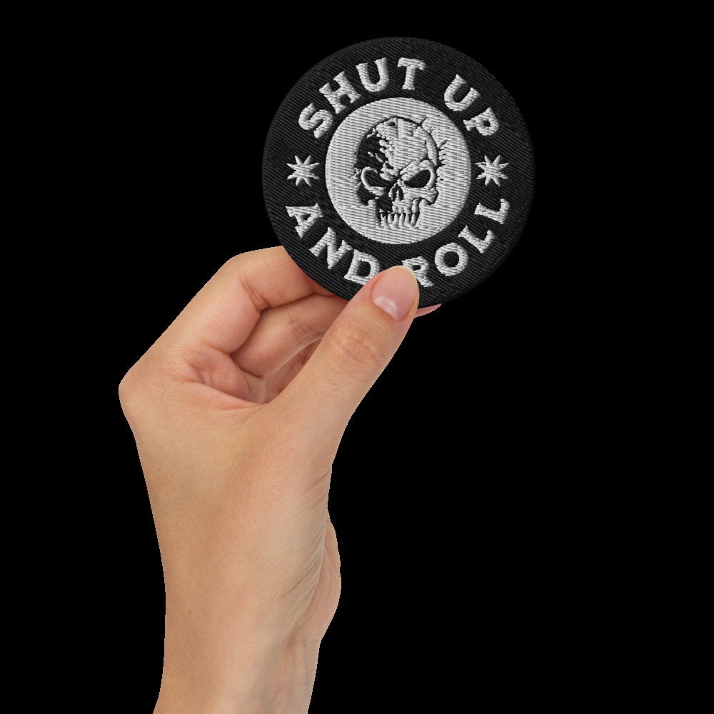 Authentic Vintage Style Jiu Jitsu Embroidered Patch: Shut up and Roll ...