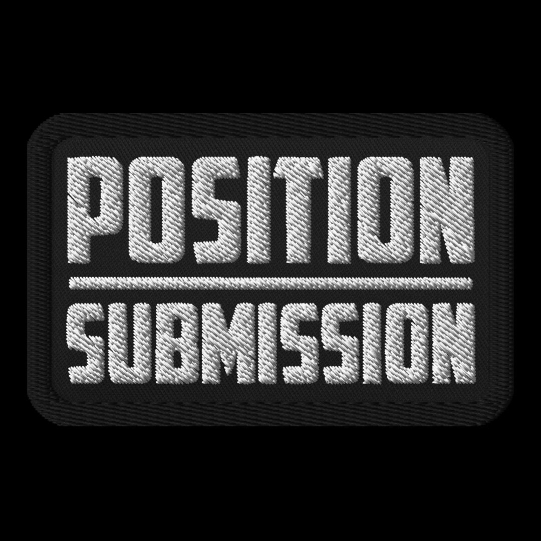 Authentic Vintage Style Jiu Jitsu Embroidered Patch: Position Over ...