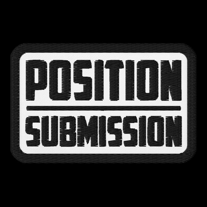 Authentic Vintage Style Jiu Jitsu Embroidered Patch: Position Over ...