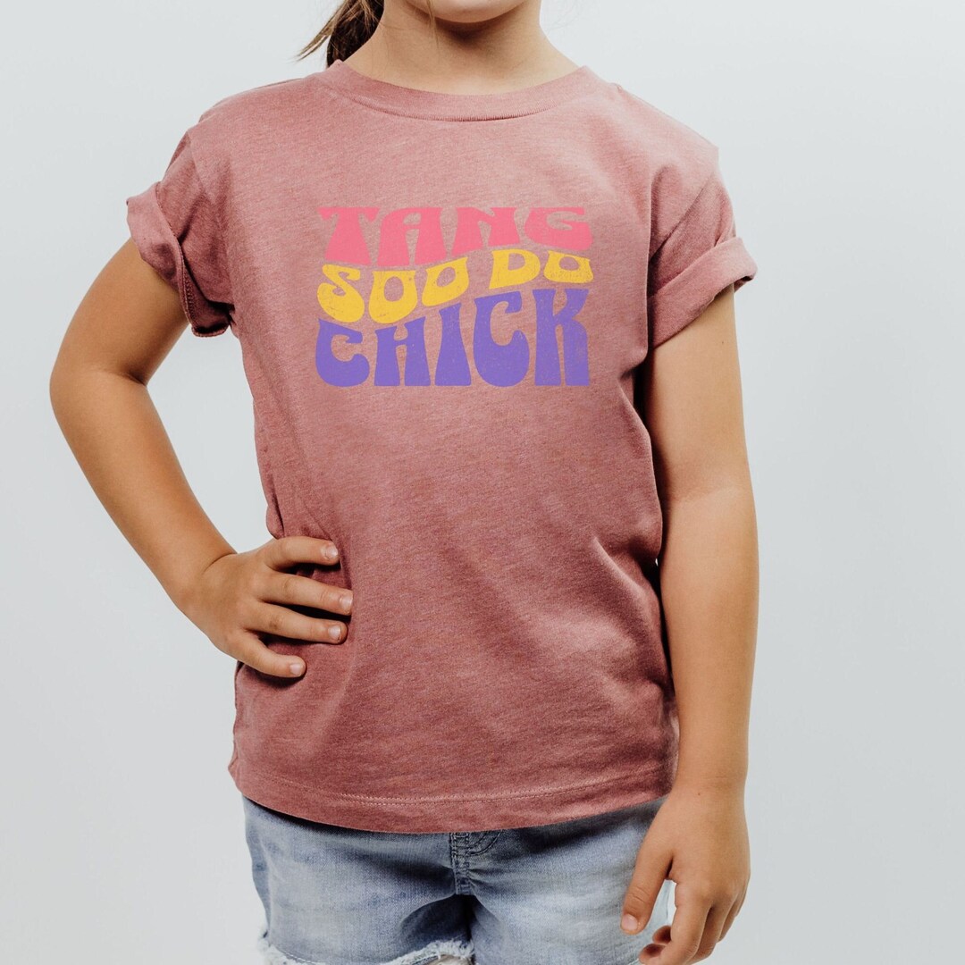 Tang Soo Do Chick Tee for Girls, Vibrant Martial Arts Inspired T-shirt ...