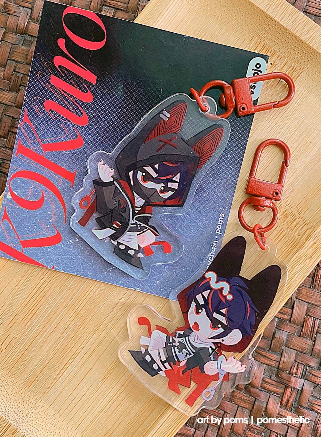 Vshojo K9 Kuro Kurenai Indie Vtuber | Double-sided Acrylic Keychain ...