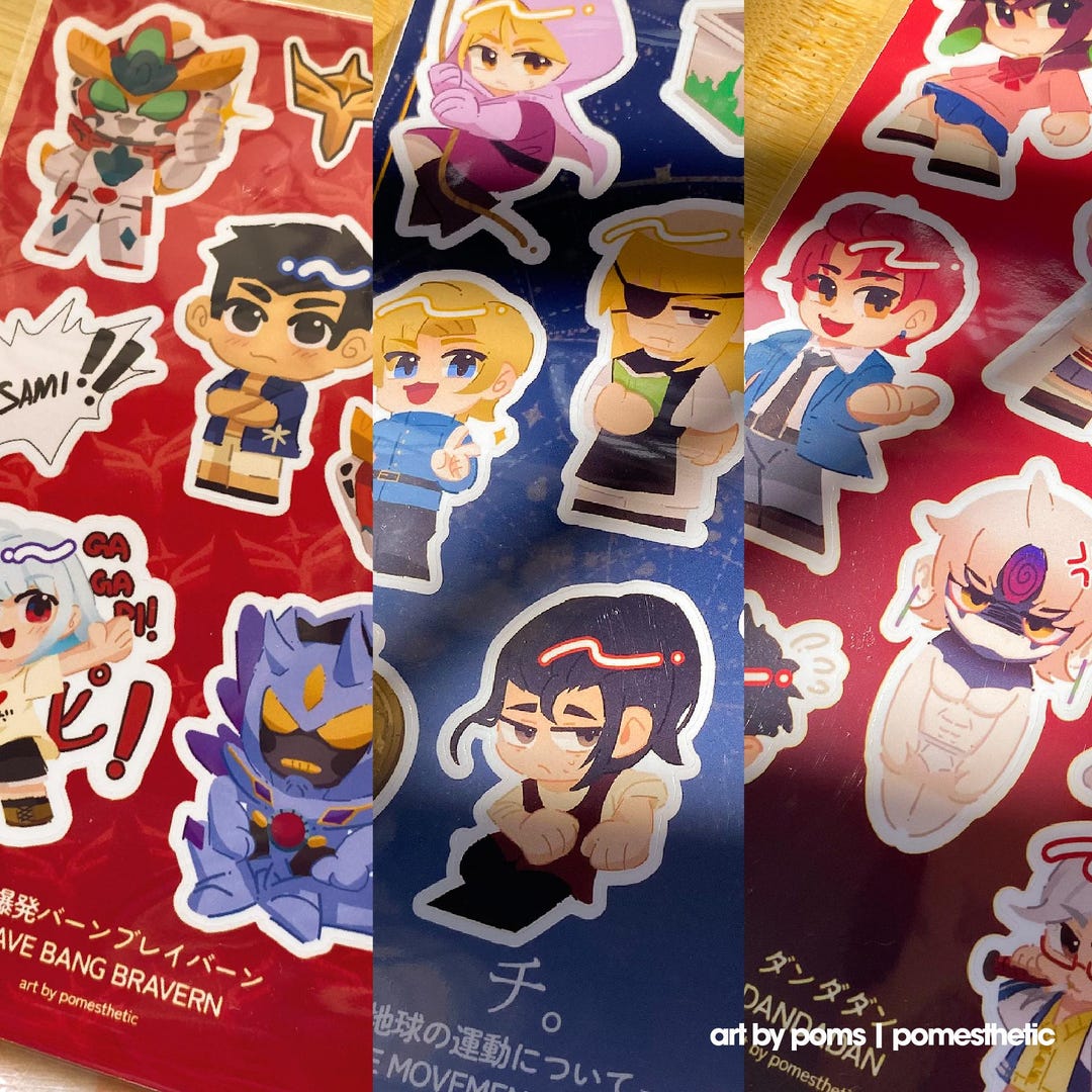Anime Kiss Cut Sticker Sheet | Bang Brave Bang Bravern , Orb: on the ...