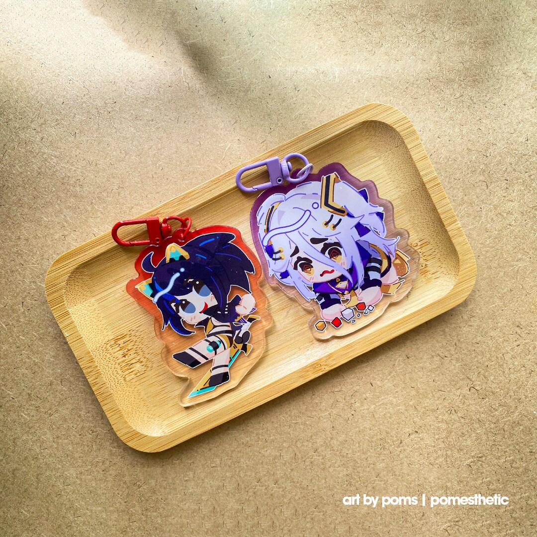 Vshojo Indie Vtuber | Kson & Henya 7cm Acrylic Keychain/charms - Etsy