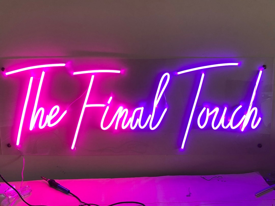The Final Touch Lash Decor Lash Room Décor Neon Sign Lash Neon Sign ...
