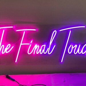 The Final Touch Lash Decor Lash Room Décor Neon Sign Lash Neon Sign ...