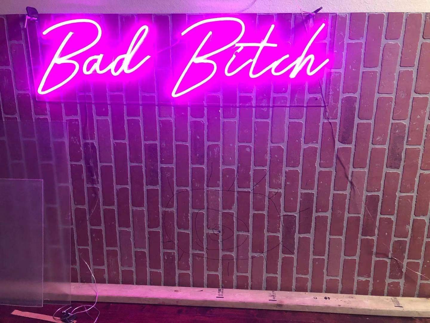 Bad Bitch SIGN. Name Sign.light up Sign. Neon Sign. Lash Room Decor ...