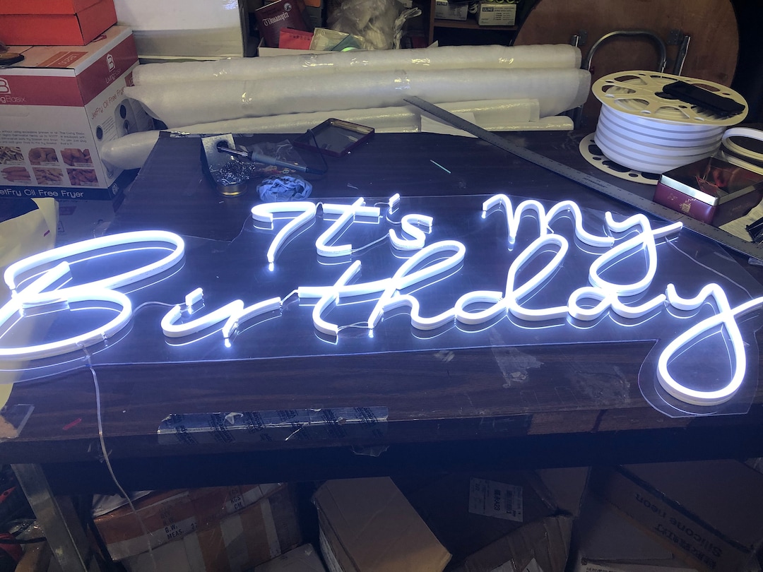 It's My Birthday Sign ,happy Birthday Decor ,light up Sign, Neon Sign ...