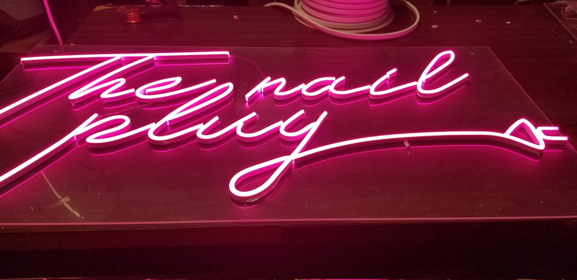 The nail PluG SIGN happy birthday sign light up sign neon sign | Etsy