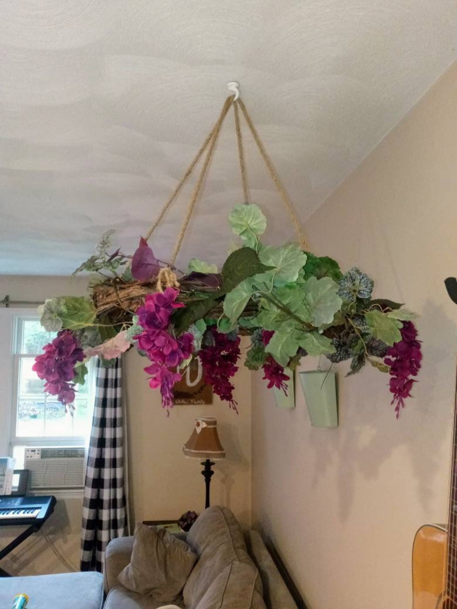 Custom Unique Chandelier Rustic Grapevine Chandelier Floral - Etsy