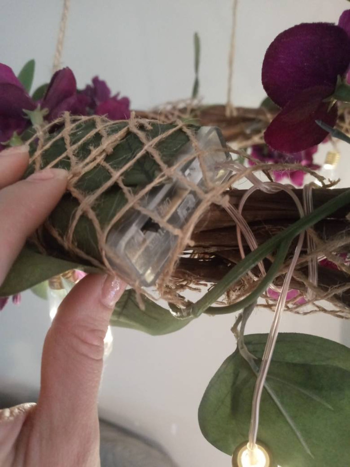 Custom Unique Chandelier Rustic Grapevine Chandelier Floral - Etsy