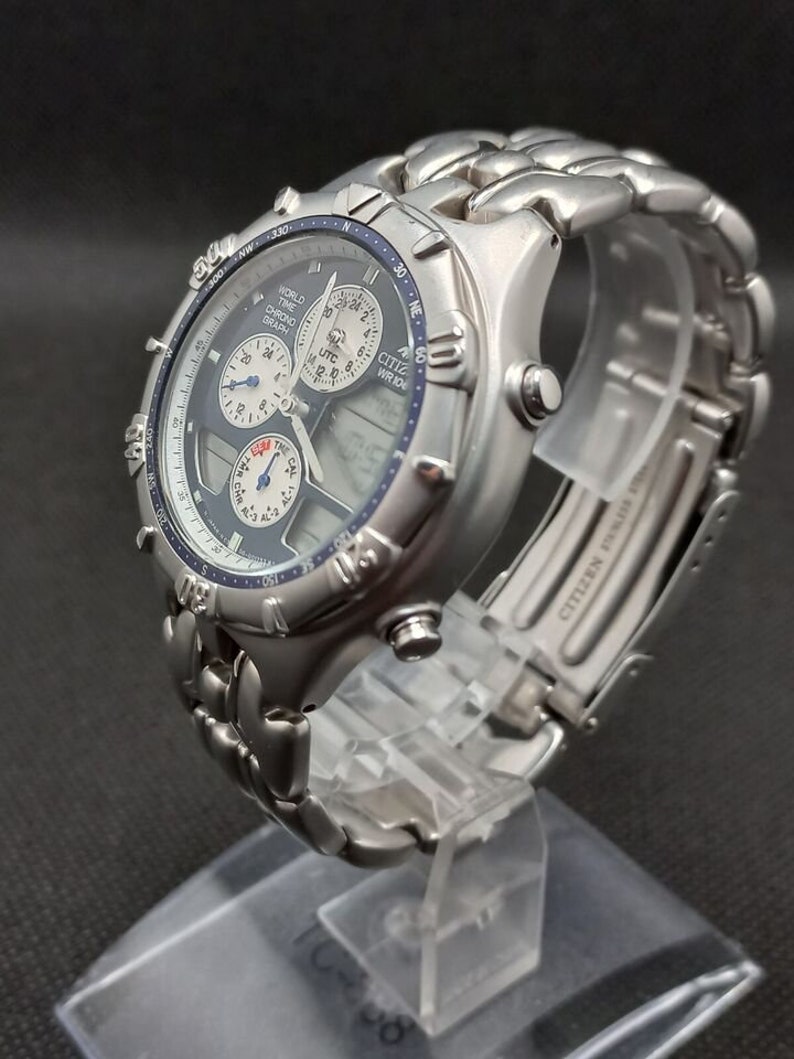Vintage Citizen Promaster Diver World Time C300 Ana Digi With S-link ...