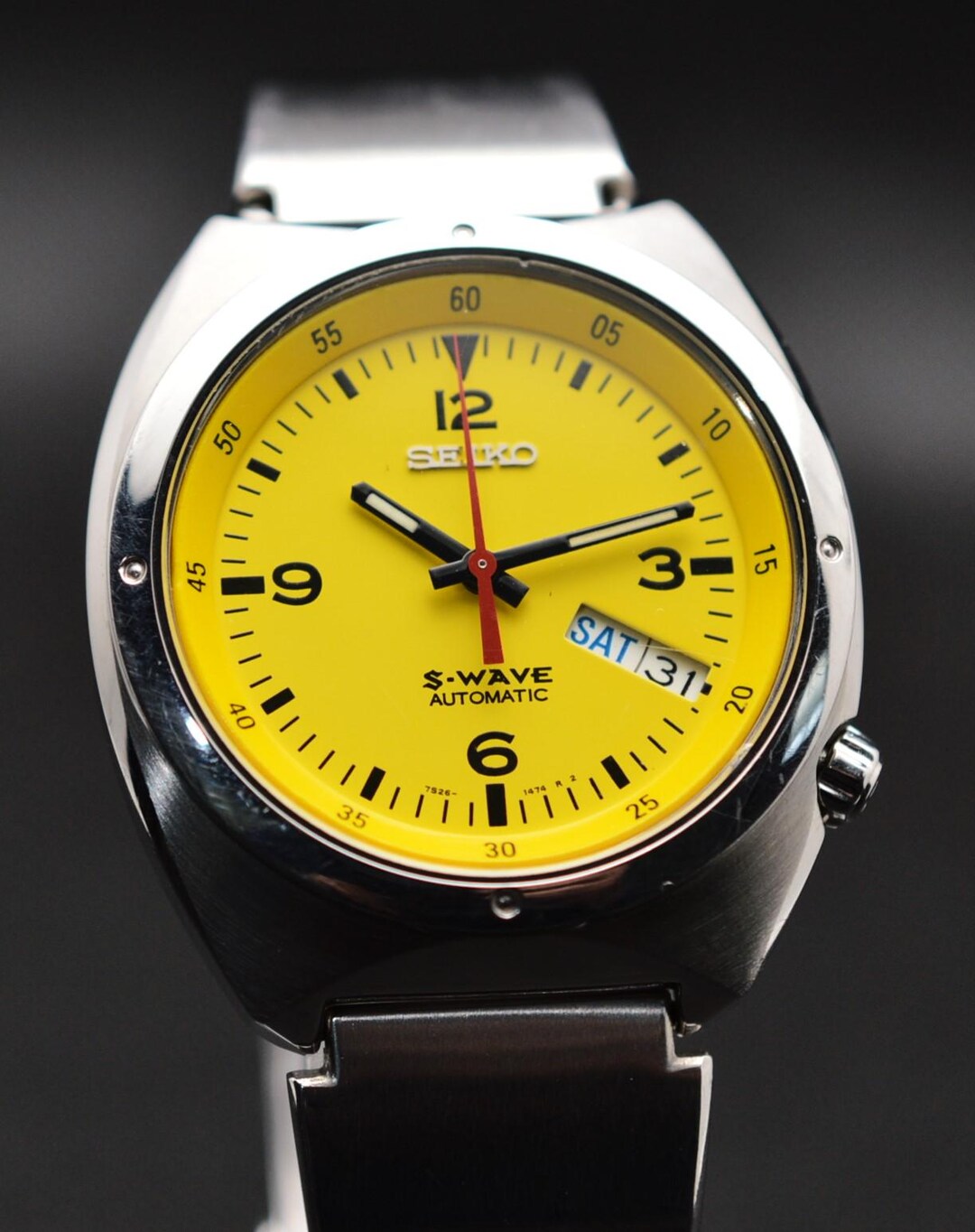 Seiko S-wave Automatic 90s Vintage Watch From Japan - Etsy