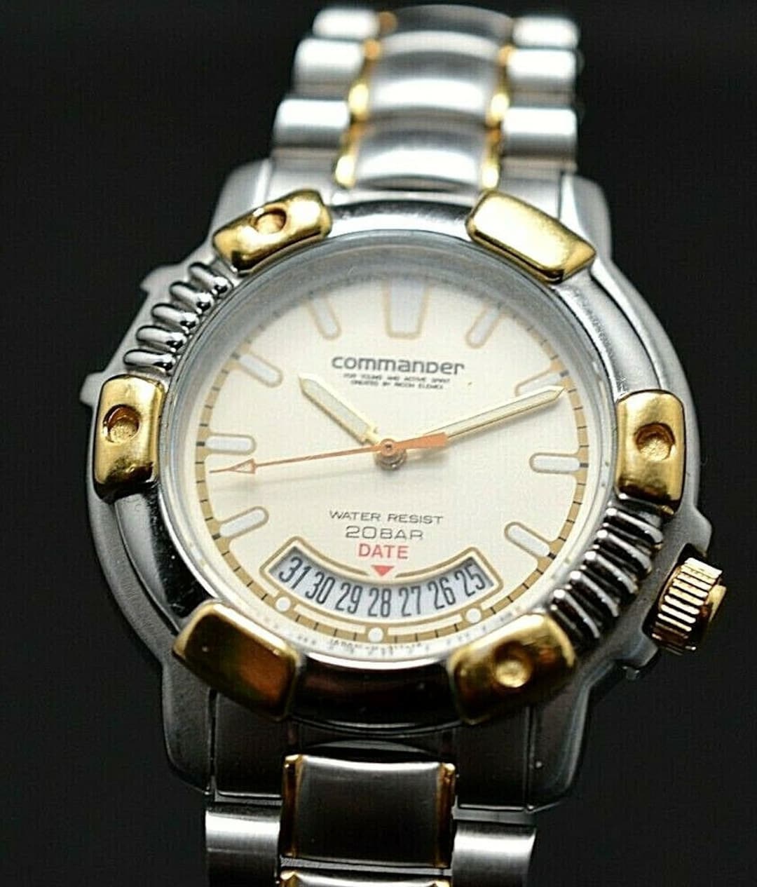 Ricoh Commander Vintage 90s Military Style Adventure Watch From Japan ...